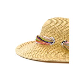 Missoni Womens Wide-Brim Scarf Hat Neutrals-Multicolour Paper Neutrals/multicolour