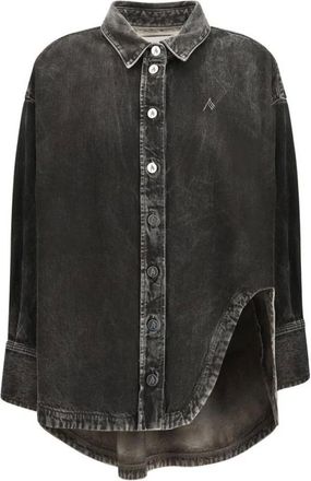 The Attico Femme, Blouses et Chemises, Noir, Taille: 32 FR Diana Denim Shirt