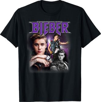 JUSTIN BIEBER Ikonischer RnB-Sänger Musik Porträt Kunstwerk T-Shirt