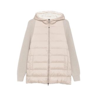 Brunello Cucinelli Gesteppte Wattierte Jacke - - Jackets - Damen - Beige - XS