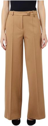 Liu Jo Femme, Pantalons, Beige, Taille: 38 FR Pantalon Droit