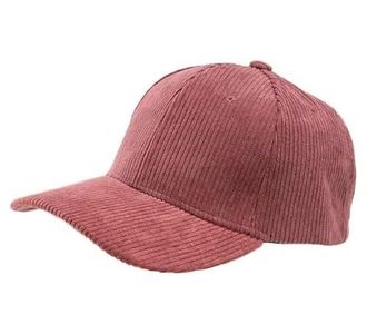 Generic Zebraas Casquette de baseball unisexe en velours pour homme et femme Gris/bleu/rose, Rose, M-L