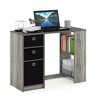 Furinno Bureau, 74,4 x 100 x 40 cm, Chêne Français/Noir