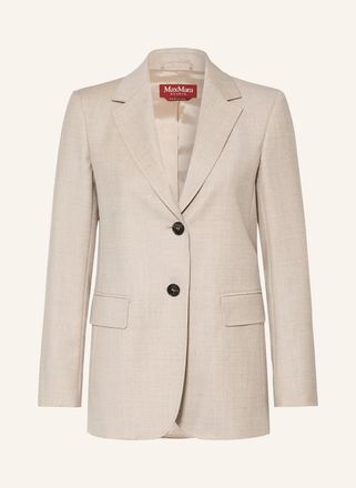 Max Mara Max Mara Studio Blazer Edito Aus Flanell beige