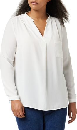 Junarose Damen JRZEZZANNE 3/4 SL Bouse-S Bluse, Blau (Mazarine Blue Mazarine Blue), Small (Herstellergr&ouml;&szlig;e:S-40/42)