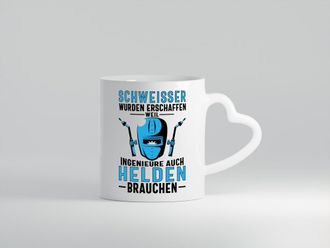 Generic Schweisser, Helden | Schweissmaske - Herzhenkel Tasse - Kaffeetasse/Geschenk/Familie