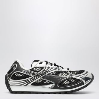 Bottega Veneta Orbit Sneakers aus technischem Gewebe in Schwarz/Silber