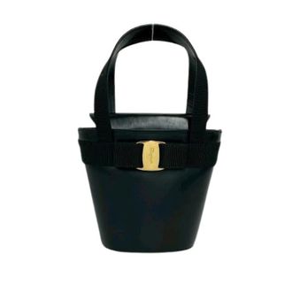 Ferragamo Sac seau en cuir Pre-owned - Femme - Pre-owned - Noir - Taille: ONE Size