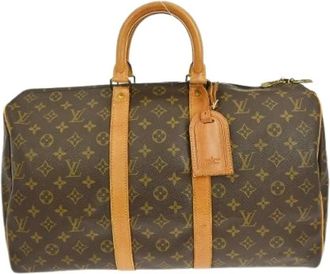Louis Vuitton unisex, Pre-owned, Brun, Taille: ONE Size Sac Week-end Vintage en Toile Pre-owned