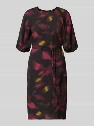 Zero Knielanges Kleid aus Viskose-Mix mit Strukturmuster