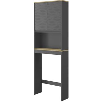 Vicco Toilettenschrank Livia, Anthrazit, 60 x 163 cm