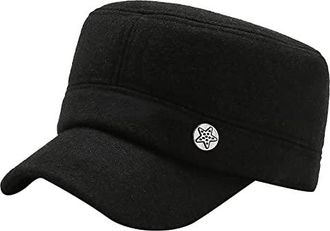 Generic Hommes &Eacute;paississement Chaud Oreille Cent avec Chapeau Casual Outdoor Chapeau Hiver E Chapeaux pour Temps Froid pour Hommes, Noir, Taille unique