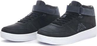 Kappa Homme Logo MASERTA 4 MD Running Shoes, Black-Grey DK, 36 EU