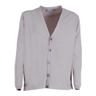 Settefili Cashmere Cardigan M/Lunga Fondo Tubolare Con Spacchi - - Knitwear - Herren - Grau - L