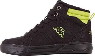 Kappa Grafton, Basket Homme, 1133 Black Lime, 36 EU