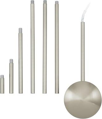 Eglo Conduit de c&acirc;ble Extention, guide de c&acirc;ble en acier, couleur : nickel mat, longueur : de 320 &agrave; 1 570 mm