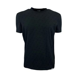 Dsquared2 Casual Baumwoll-T-Shirt - - Tops - Herren - Schwarzk - M