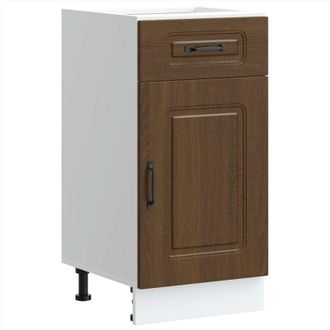 vidaXL K&uuml;chenunterschrank Kalmar Braun Eichen-Optik Holzwerkstoff vidaXL