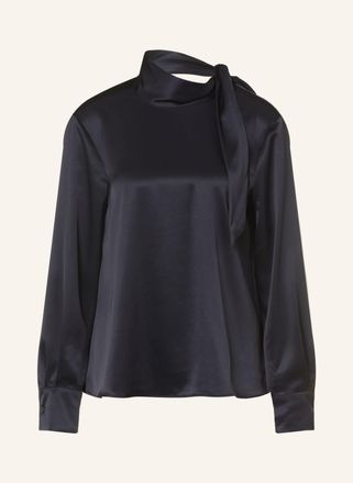 Maje Schluppenbluse Aus Satin blau