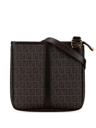 Fendi sac &agrave; bandouli&egrave;re Spalmati (2000-2010) - Marron