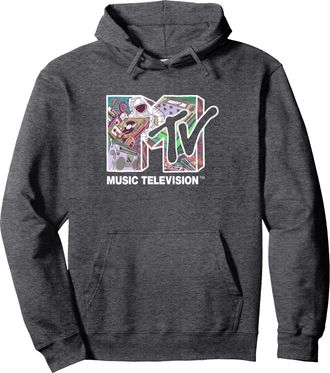 Giesswein Music Television Collage Fill Logo Pullover Hoodie