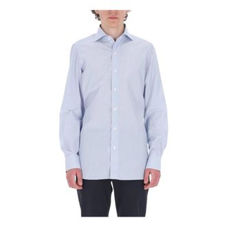 Finamore 170 a Due Hemd - - Shirts - Herren - Blau - 2XL
