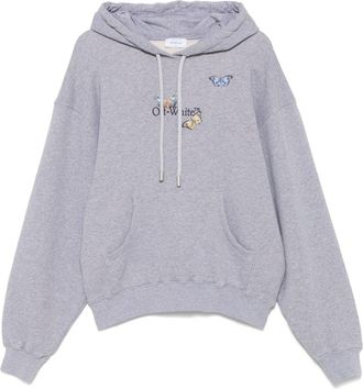Off-white hoodie Bookish Butterfly - Gris