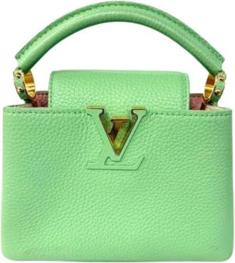 Louis Vuitton Sac &agrave; main mini vintage doccasion - Femme - Pre-owned - Vert - Taille: ONE Size