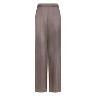 Emporio Armani Lockere Satinhose - - Trousers - Damen - Grau - S