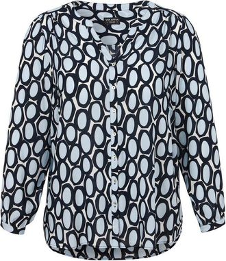 Via Appia Langarmbluse Bluse V-Ausschnitt 1/1 Arm Druck