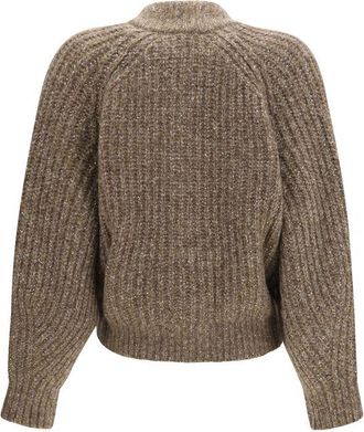 Brunello Cucinelli Womens Brown Cashmere Cardigan Clothing