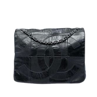 Chanel Sac bandouli&egrave;re vintage doccasion - Femme - Pre-owned - Noir - Taille: ONE Size