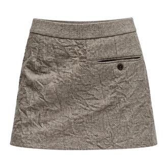 Erika Cavallini Semi Couture Flora Rock - - Skirts - Damen - Beige - L