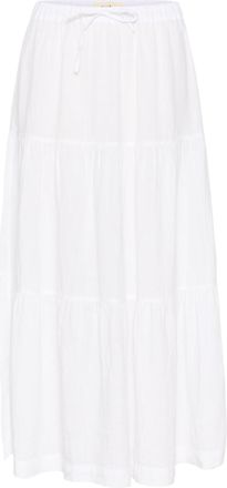 Part Two Part Two Damen Getiapw Relaxed Fit Ankle Length Skirt, Bright White, 40