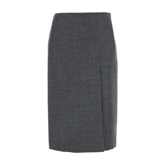 Mauro Grifoni Midirock mit Schlitz - - Skirts - Damen - Grau - XS