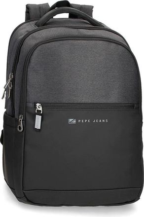 Pepe Jeans London Jarvis Rucksack f&uuml;r Laptop, anpassbar, 31 x 44 x 15 cm, Schwarz, 20,46 l