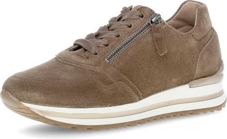 Gabor Damen Low-Top Sneaker, Frauen Sneaker,blau,Rolling-Soft,Sensitive,Basic,Derby,Silber,rosa,grau,beige,Lack,braun,gesund,Farro,37.5 EU / 4.5 UK