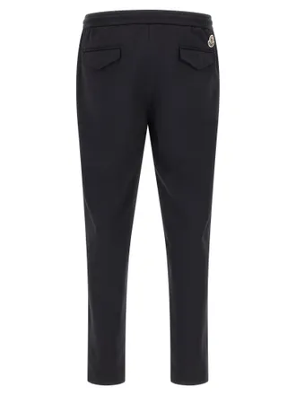 Moncler Logo Patch Joggers - Black