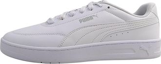 Puma Court Classic Clean Sneaker, Unisex, Weiß, Kühles Hellgrau, 13 UK