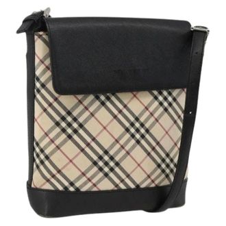 Burberry Sac Bandouli&egrave;re Vintage en Toile Pre-owned - Femme - Pre-owned - Beige - Taille: ONE Size