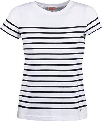 Armor Lux Marinière Etel - Coton léger Blanc/Rich Navy M