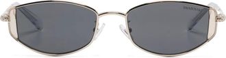 Swarovski Sonnenbrille mit ovalem Gestell - Silber