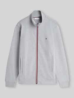 Tommy Hilfiger Regular Fit Sweatjacke aus reiner Baumwolle