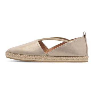 Tamaris Femme, Chaussures, Beige, Taille: 36 EU Espadrille en cuir
