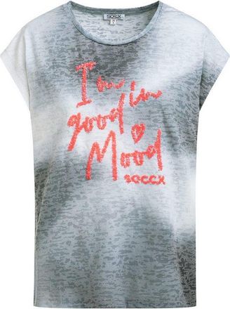 soccx Rundhalsshirt mit Farbverlauf