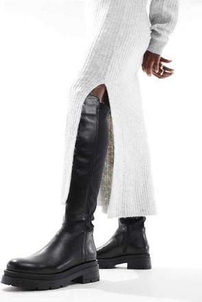 OFF THE HOOK Brixton - Bottes zippées hauteur genou style motard - Noir