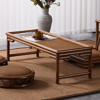 Generic Japanischer Bodentisch f&uuml;r den Balkon, Akzent Couchtisch f&uuml;r Kleine R&auml;Ume, Wohnzimmer Oder Terrasse, Schlichtes M&ouml;belst&uuml;ck