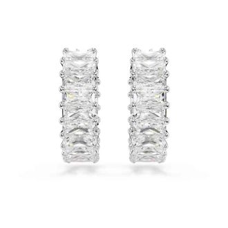 Swarovski Kristall Matrix Ohrringe- Elegant und Raffiniert - - Accessories - Damen - Grau - ONE SIZE
