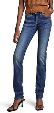 G-Star G-Star Femme Jean Midge Straight, Multicolore (medium indigo aged D07145-8968-6028), 32W / 32L