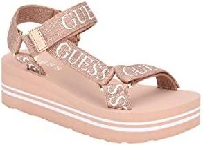 Guess Femme Avin Sandale cale, Rose Gold, 38.5 EU